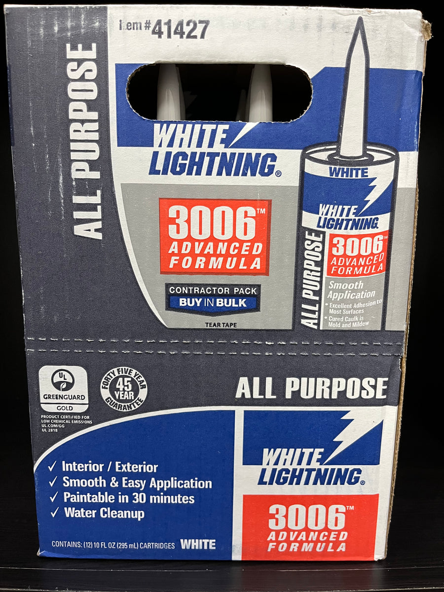White Lightning 30060 10 oz. White 3006 Plastic Cart Original Formula ...